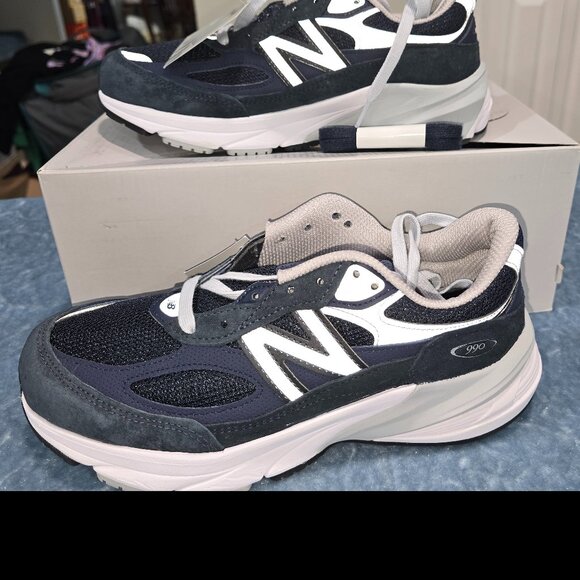 New Balance | Shoes | New Balance Womens Size 8w 99v6 Sneakers Wide Blue Low Navy White W990nv6 ...